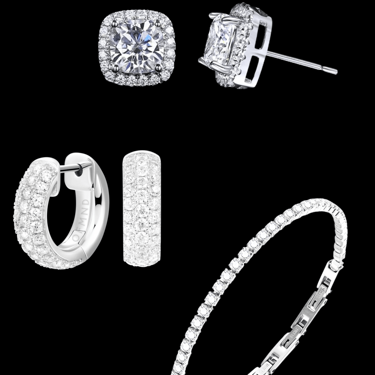 SET FULL PAVE' + SPARK SQUARE + TENNIS – OFMND